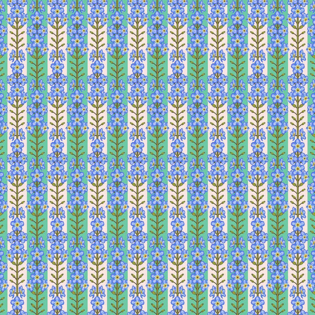 .25 YARD Iconic // Forget-Me-Not - Fresh // Anna Maria Textiles – by & by